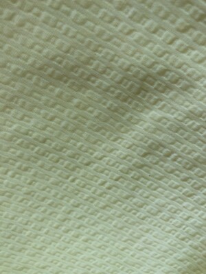 Vintage Yellow Cotton Seersucker Fabric 1yd x 45" preowned | eBay