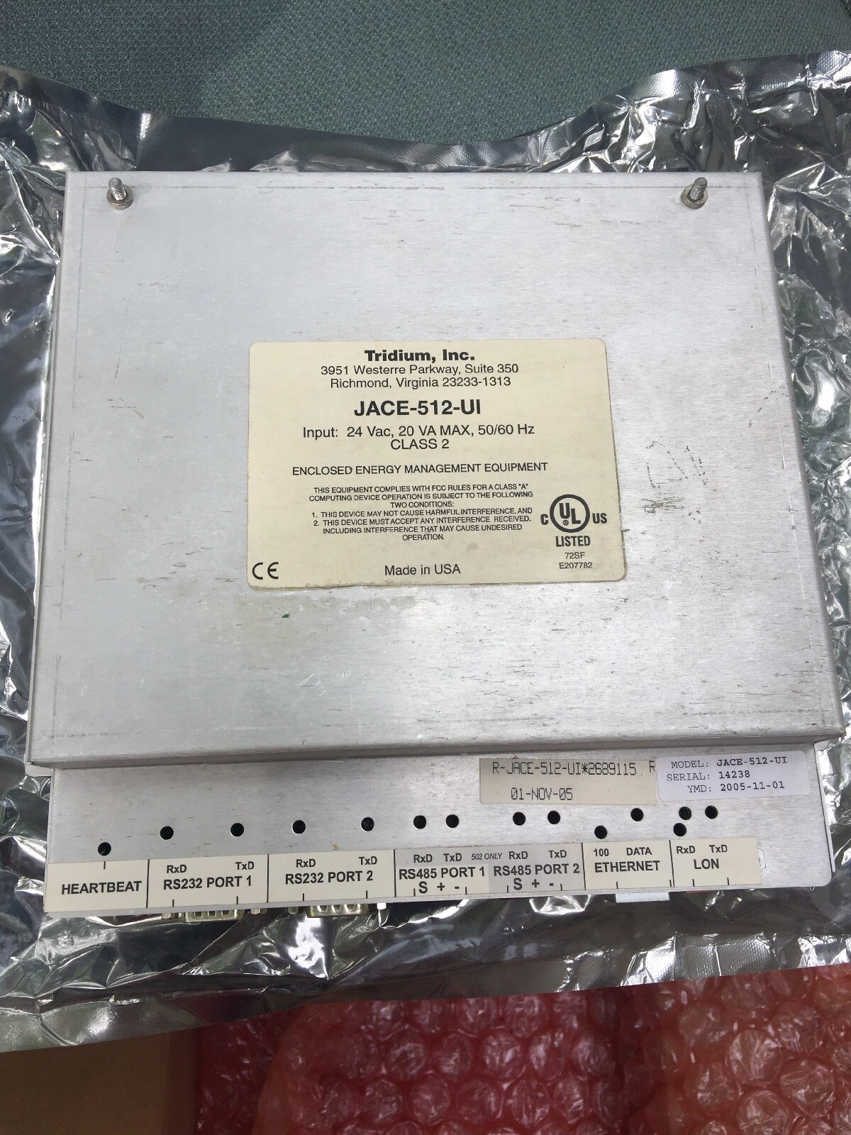 Tridium JACE-512 Controller Module - USED | eBay