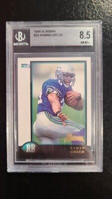 Ahman Green 1998 Bowman Rookie Beckett 8.5 Seattle Seahawks Green Bay ...