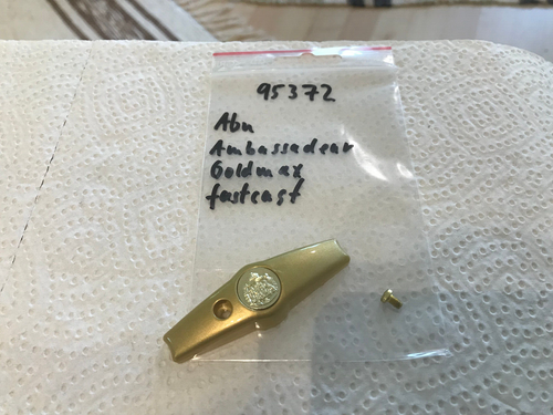 ABU Ambassadeur Goldmax fastcast part: 95372 handle nut cover/Abdeckung ...