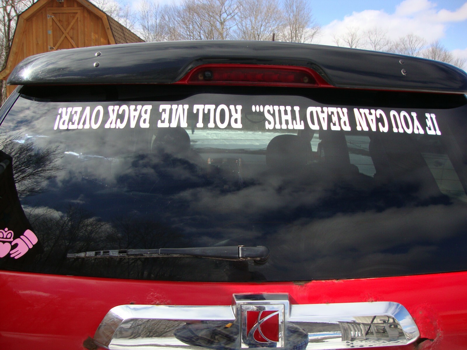 If You Can Read This Roll Me Over decal sticker window banner ...
