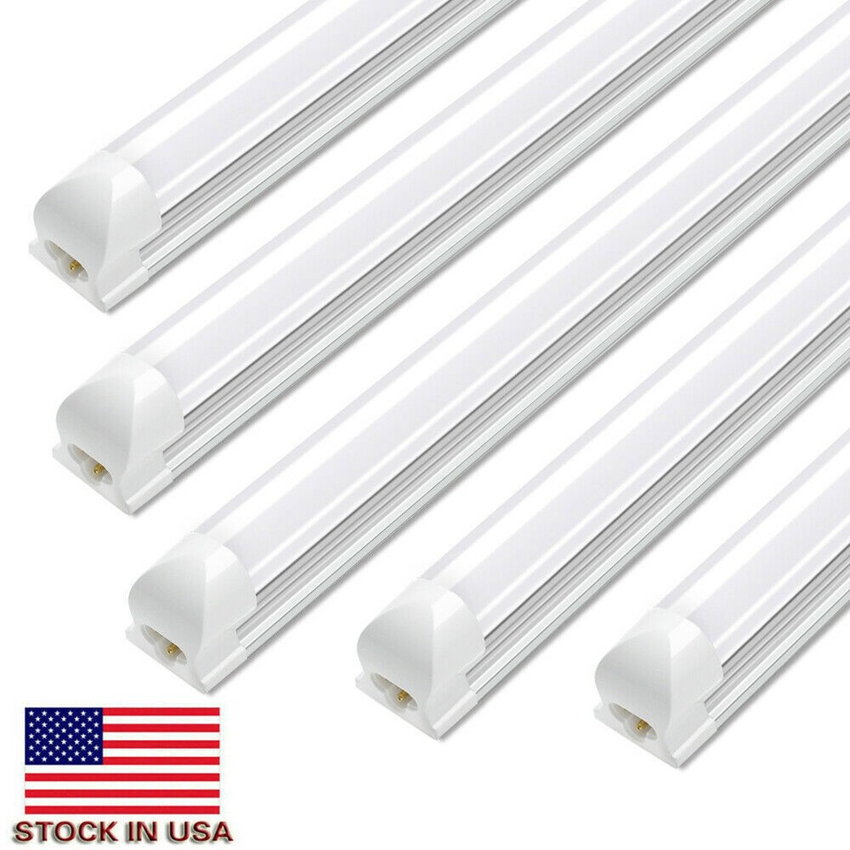 T8 4FT 8FT LED Shop Light Garage Ceiling Fixtures 36W 72W LED Tube ...