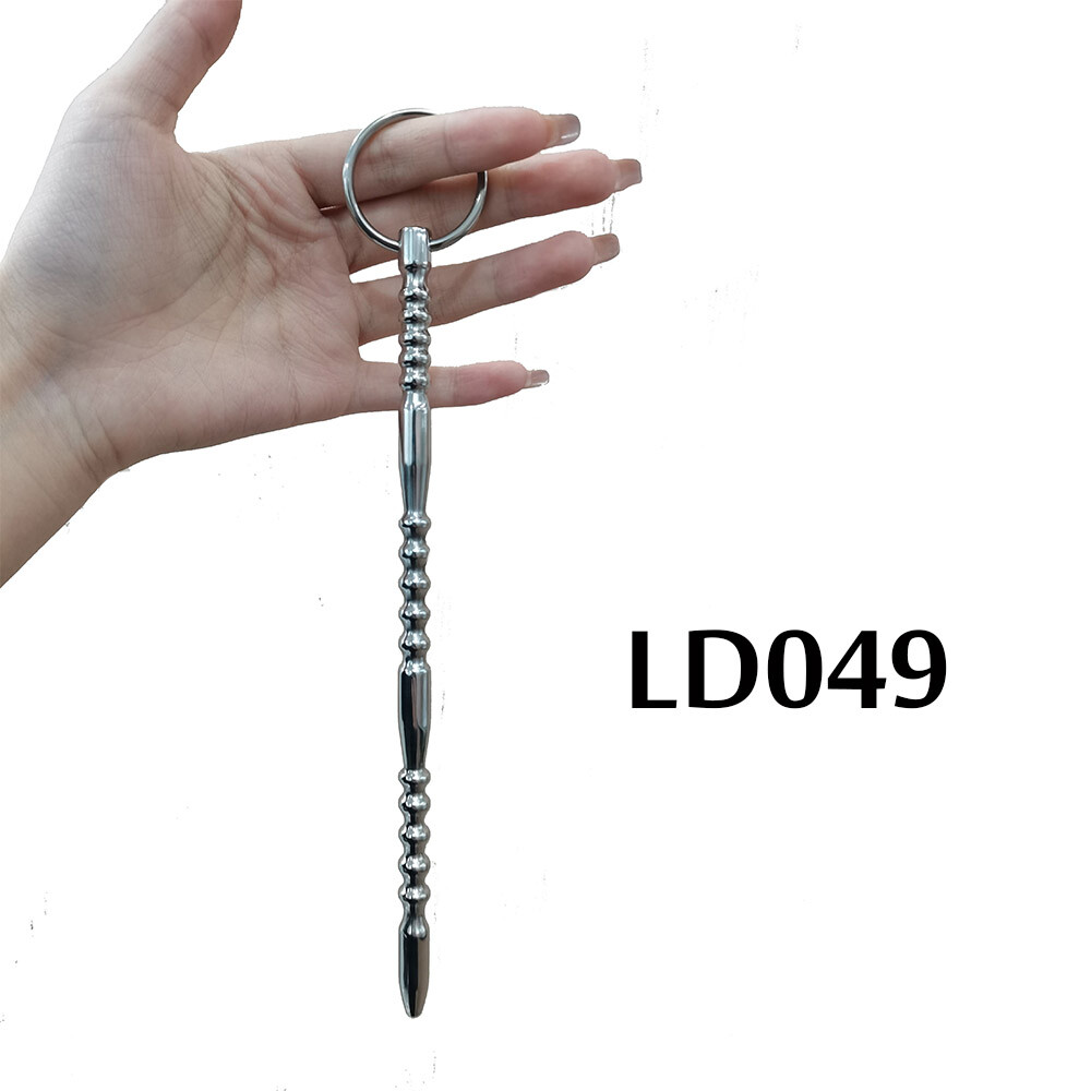 Male Stainless Steel/Silicone Penis Plug Urethral Sounding Dilator ...