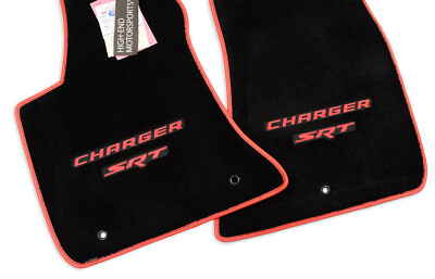 NEW! Dodge Charger SRT Floor Mats Red Logo Red Trim SRT 392 Premium ...
