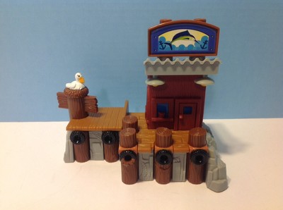 FISHER PRICE GEOTRAX FISHING DOCK PORT BOAT PIER TRACK RAILROAD TRAIN ...
