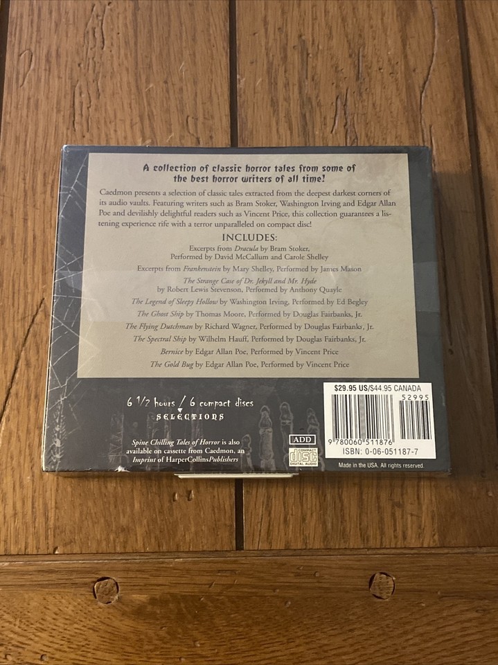Spine Chilling Tales of HORROR by Various 6 Audio CDs - Brand New ...