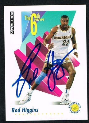 Rod Higgins #440 6th Man signed auto autograph 1991-92 SkyBox ...