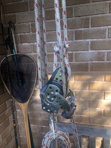 Main Sheet Complete With Triple Harken Ratchet Blocks With Jamming Cleet | eBay