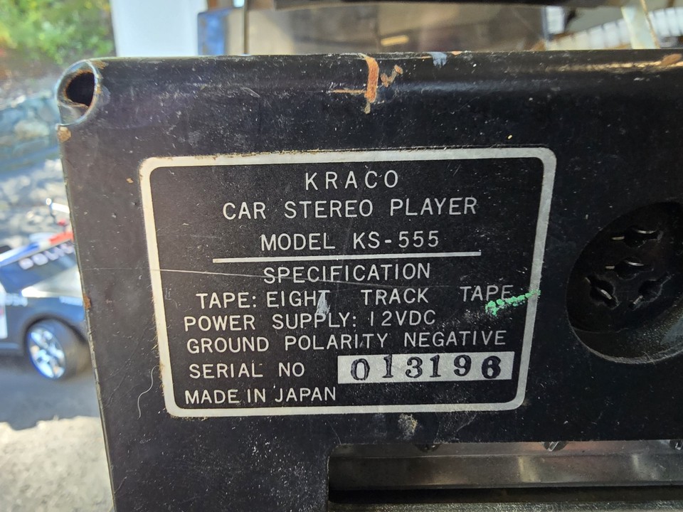 1970s KRACO Model KS-555 Under Dash 8 Track Car Stereo Tape Player ...