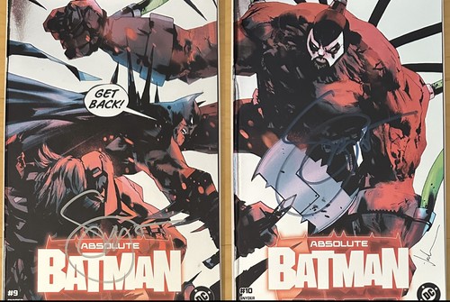 SCOTT SNYDER SIGNED ABSOLUTE BATMAN #9 & #10 SDCC 2025 JOCK FOIL ...
