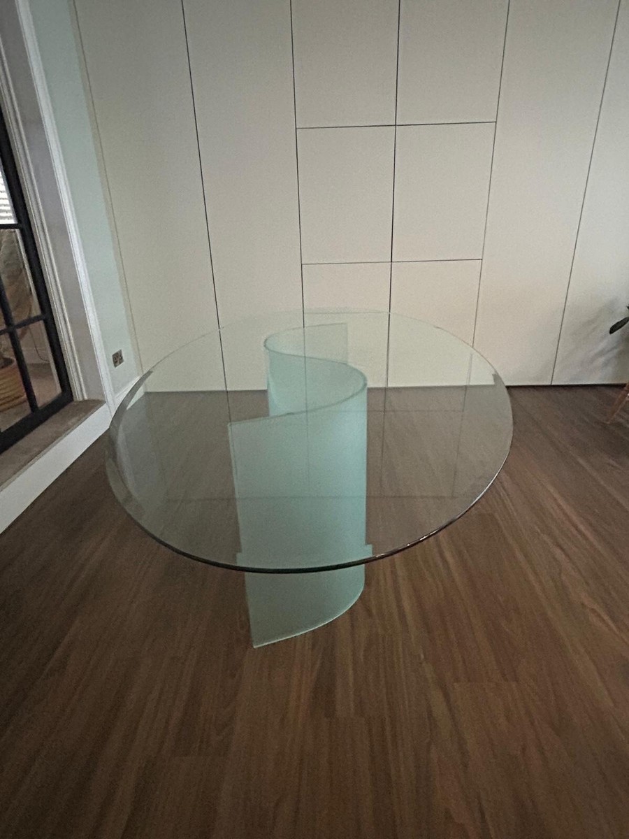 Oval Glass Dining Table Soto Dining Table 218cm Modern Elegance By