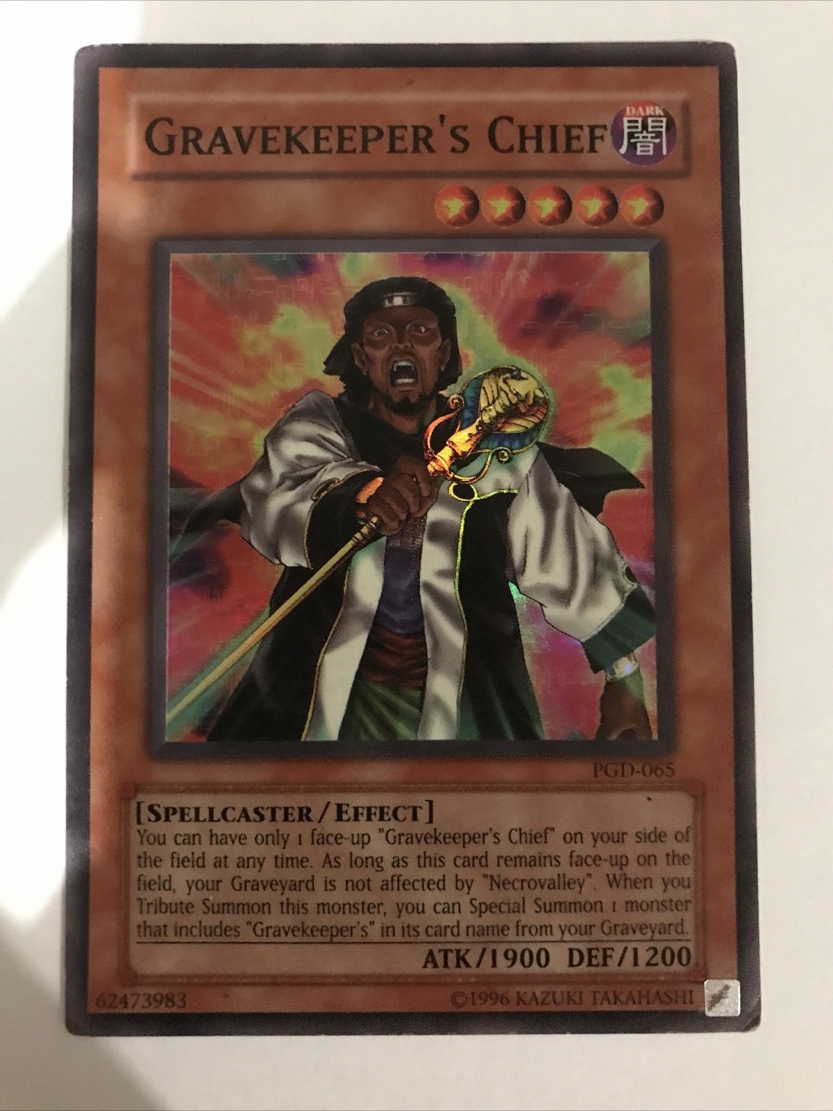 Yu-Gi-Oh! TCG Gravekeeper's Chief Pharaonic Guardian PGD-065 Unlimited ...