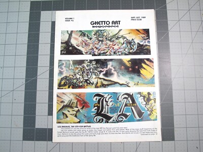 vtg 1989 Ghetto Art Newspaper graffiti magazine Vol 1 #6 Slick Cavster ...