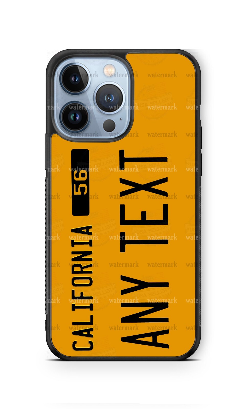 Personalized California Gold License Plate Phone Case for iPhone ...