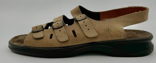 Clarks Sandal Womens Size 11M Springers Sunbeat Tan Leather Comfort ...