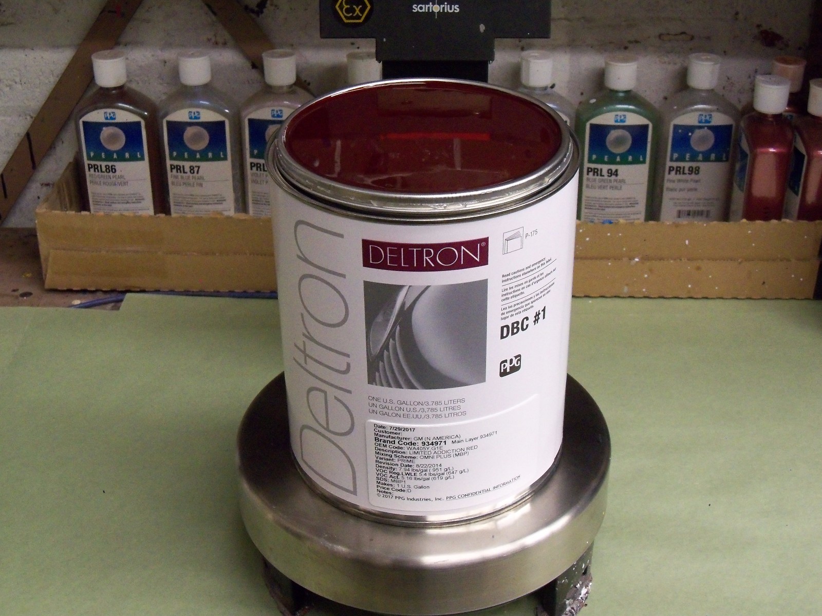 PPG Paint DBC934971 Limited Addiction Red GM Code Wa405y Deltron 2000 ...