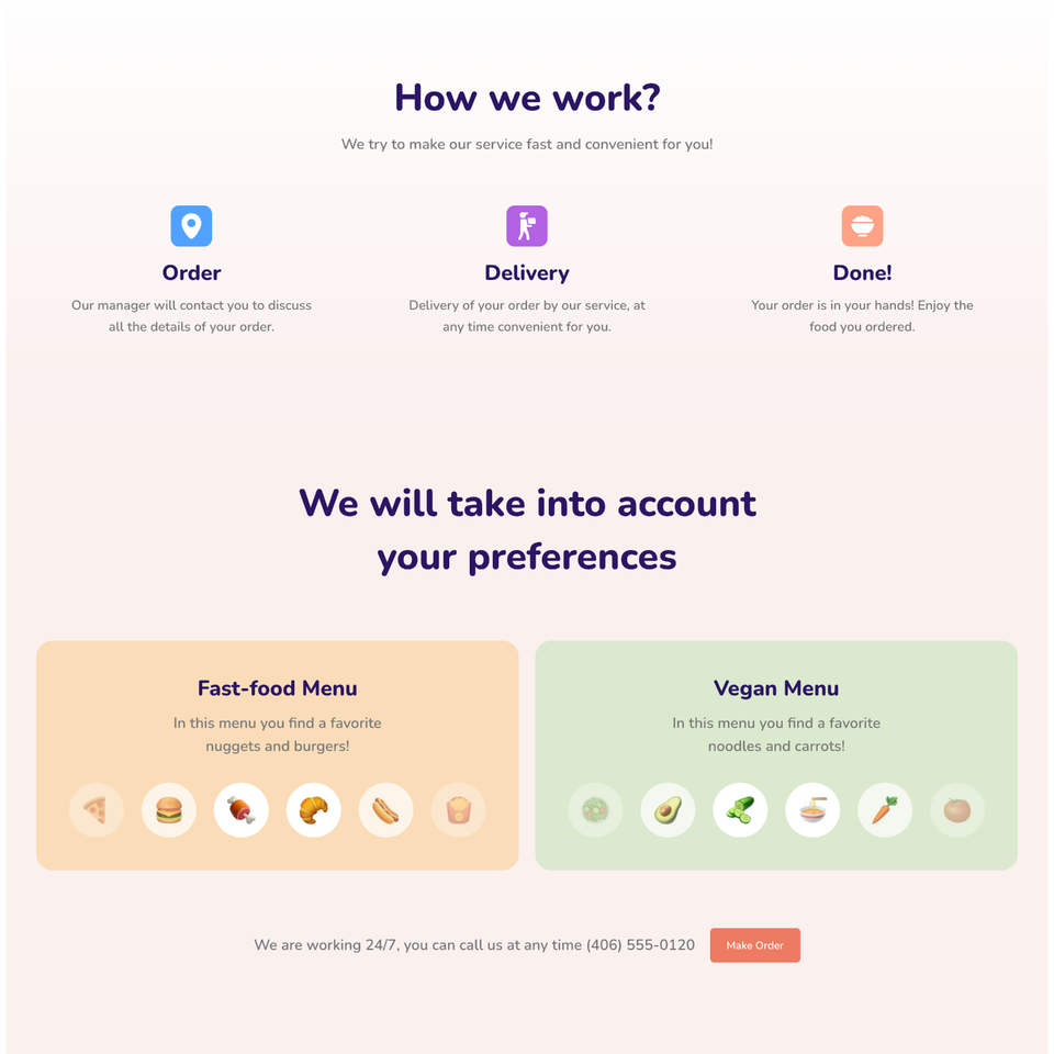 Food Delivery Website Design with Free VPS Web Hosting and Installation ...
