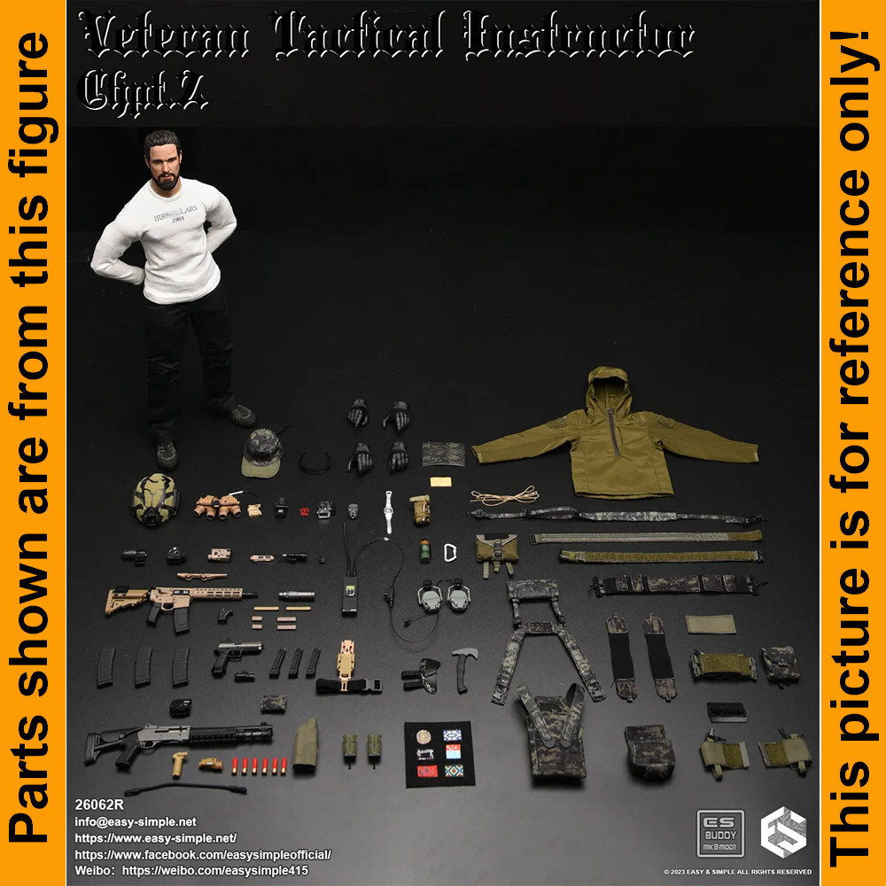 Tactical Instructor Chpt 2 - Nude Body - 1/6 Scale - Easy Simple Action ...