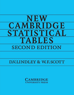 New Cambridge Statistical Tables the New | eBay UK
