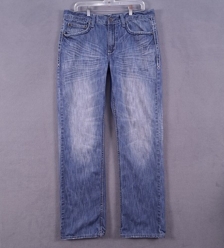 Helix Jeans Mens 34x34 Blue Denim Relaxed Straight Grunge Hipster ...