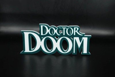 Doctor Doom 3D printed Comic Logo Art | eBay