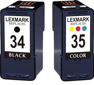 2PK Ink Cartridge for Lexmark X4550 X5260 X5070 #34 #35 18C0035 18C0034 ...