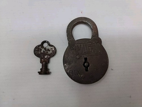 Miller's Six Levep Padlock Vintage Miller Company Working Lock W/ 1 Key ...