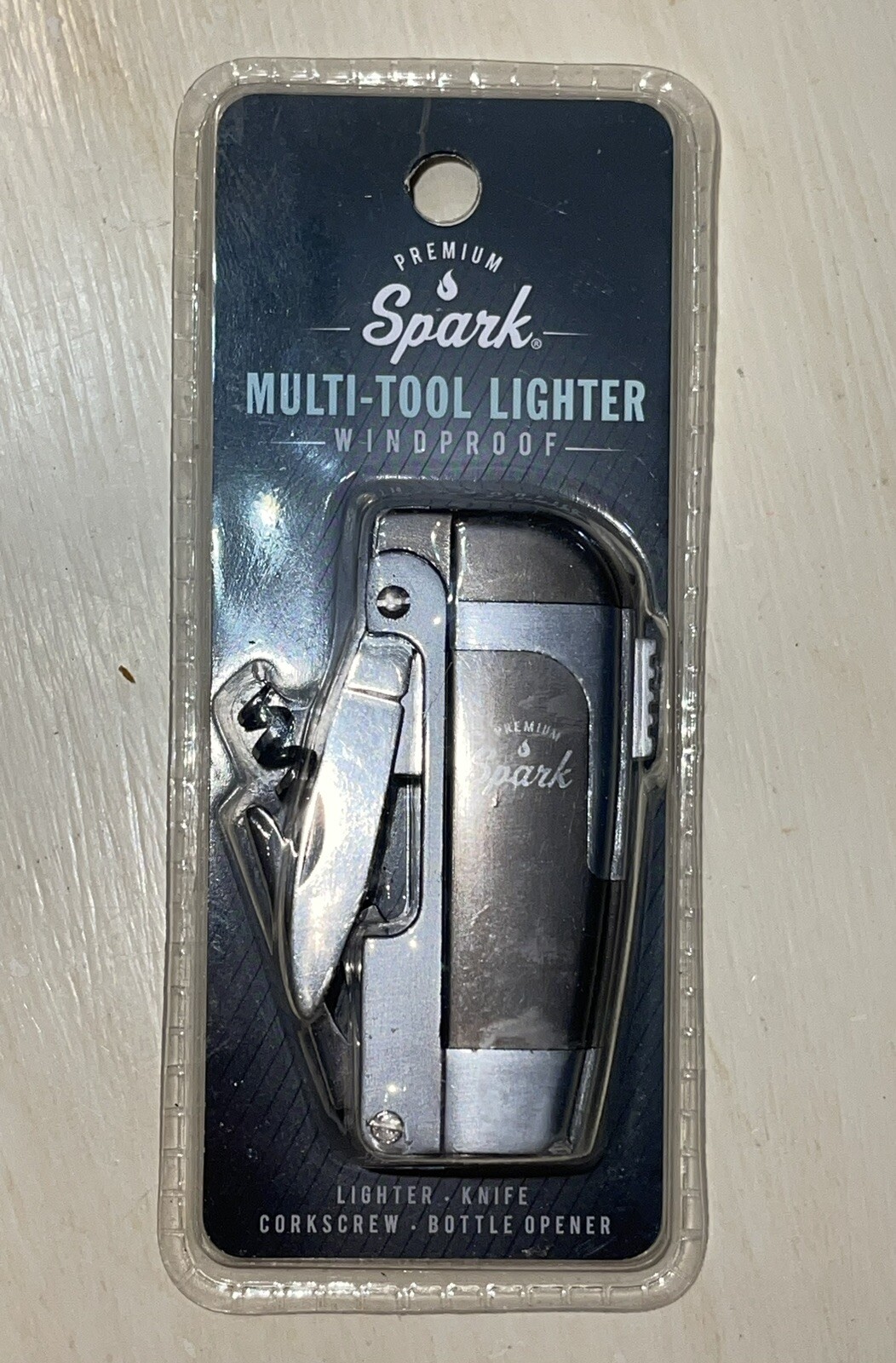 Premium Spark 4 in 1 Multi-Tool Lighter Windproof, New Sealed | eBay