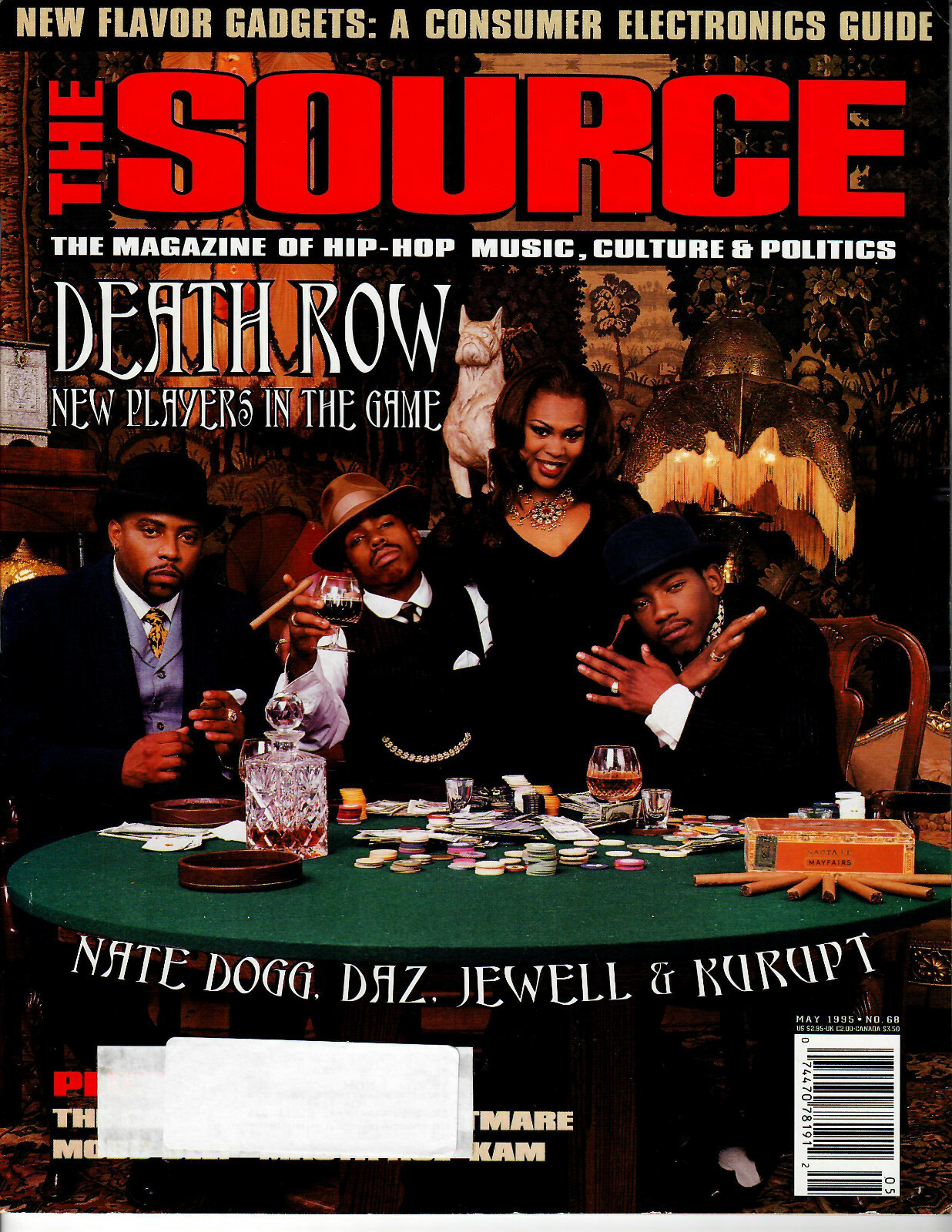 The SOURCE Magazine #68 May 1995 Death Row Nate Dogg DAZ KURUPT RARE ...