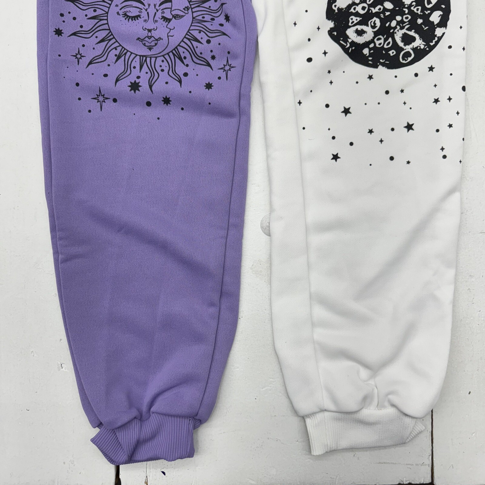 Purple Celestial Print 3PC Set Hood Sweater, Tank Top, Sweatpants Youth ...