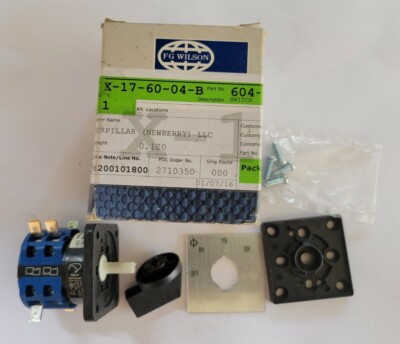 FG-Wilson 604-031 Rotary Selector Switch for Voltmeter/4001E Control ...