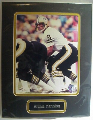 Archie Manning Saints Matted Photo & Name Plate 11x14 Ready for Framing ...