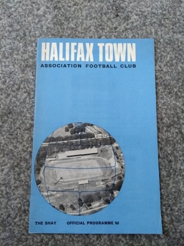 Halifax Town V Rochdale Football Programme 9/4/1968 | eBay UK