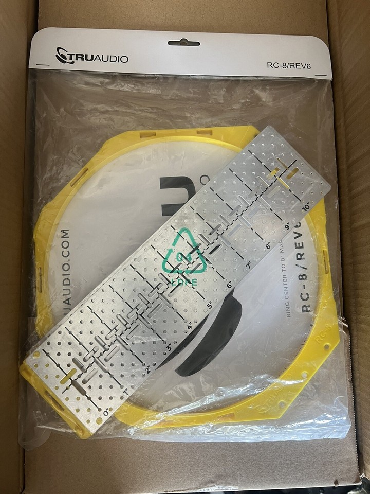 TRUAUDIO Tru Audio RC-8/REV6 Rough-in Ring Quick Connect ABS Plastic ...