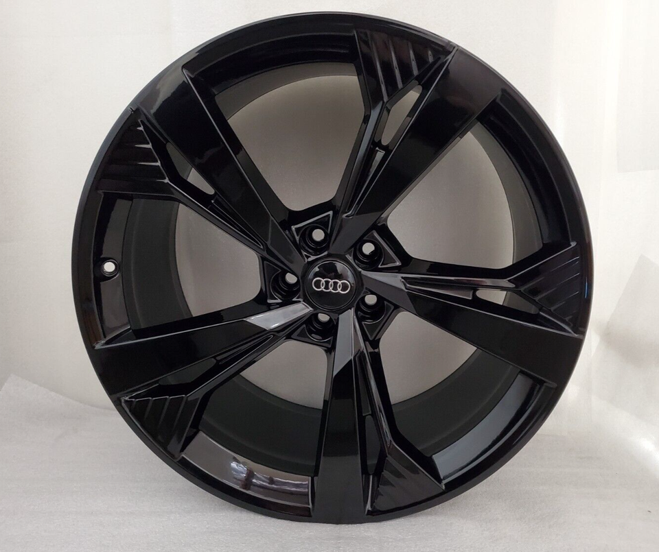 Original 21" Audi E Tron S OEM Wheels Gloss Black Rims Q7 Q8 Etron ...