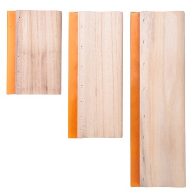 3 Pcs Silk Screen Printing Squeegee Ink Scaper Scratch Board Tools ...
