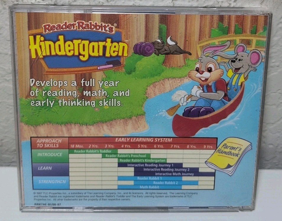 Reader Rabbit's Kindergarten PC CD-ROM R37 | eBay