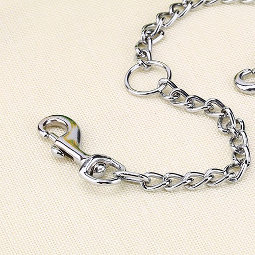 Stainless Steel Double Coupler 2 Way Safety Chain Leash For Two Dogs ...