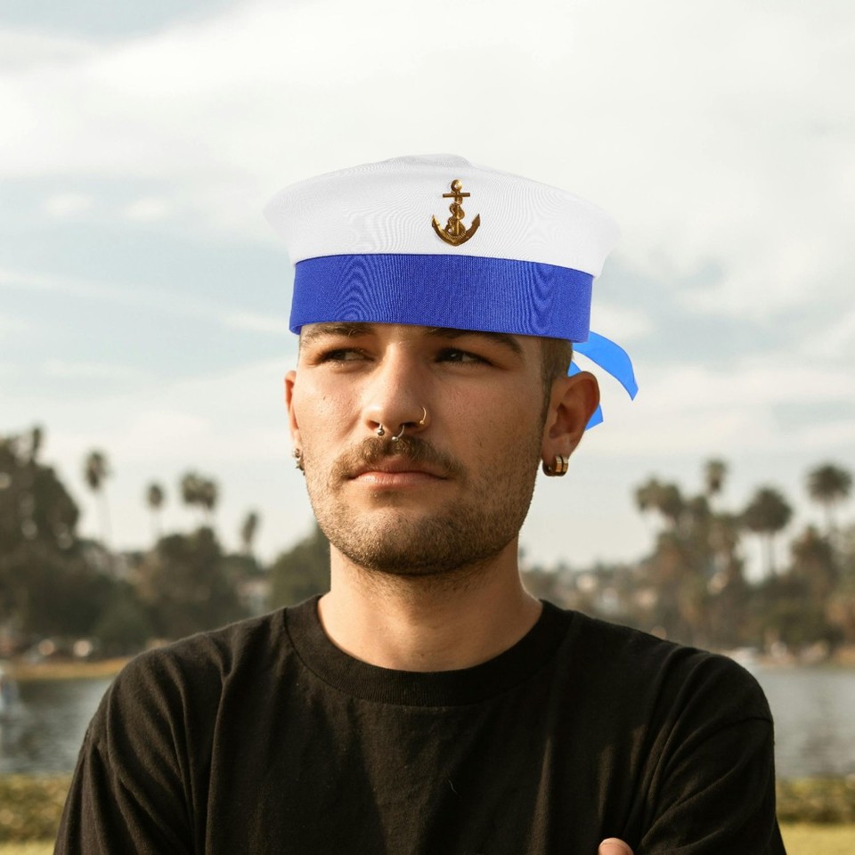 Decorative Sailor Hat Cosplay Hat Costume Party Sailor Hat Party ...
