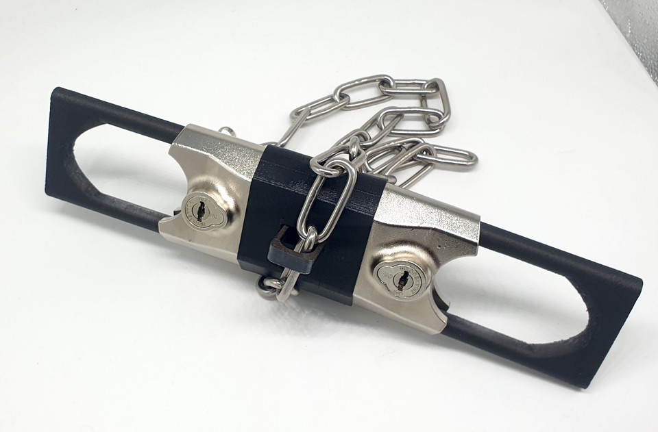 *RARE* High Security Handcuffs Belly Chain Martin Link Prop Prison ...