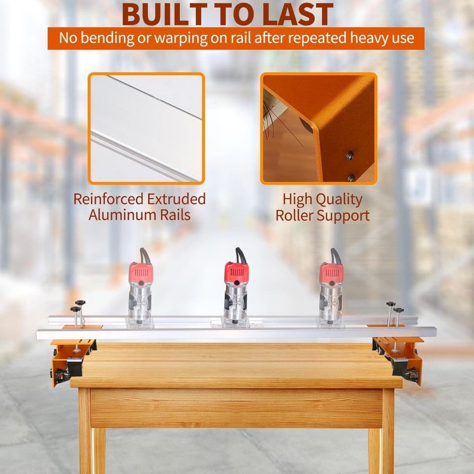 Router Sled, Slab Flattening Jig, 58 inches Router Sled for Flattening ...