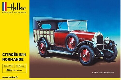 Heller Citroen B14 Normande Car - Plastic Model Car Kit - 1/24 Scale ...