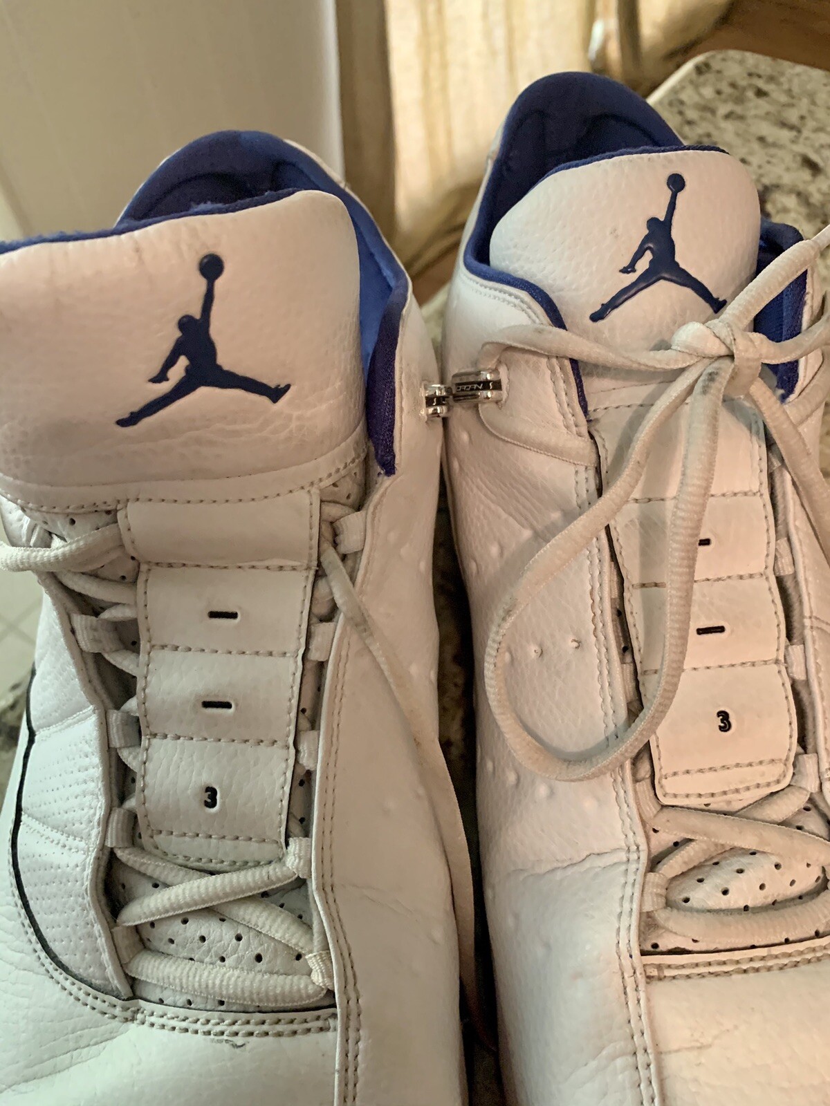 NIKE Air Jordan 12.5 Team Low 2007 318411-142 Size 17 US White/Blue | eBay