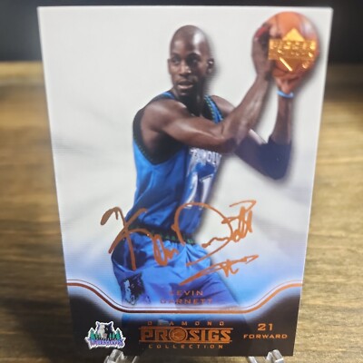 2004 Upper Deck Basketball Kevin Diamond Pro Sigs Collection Garnett 50 ...