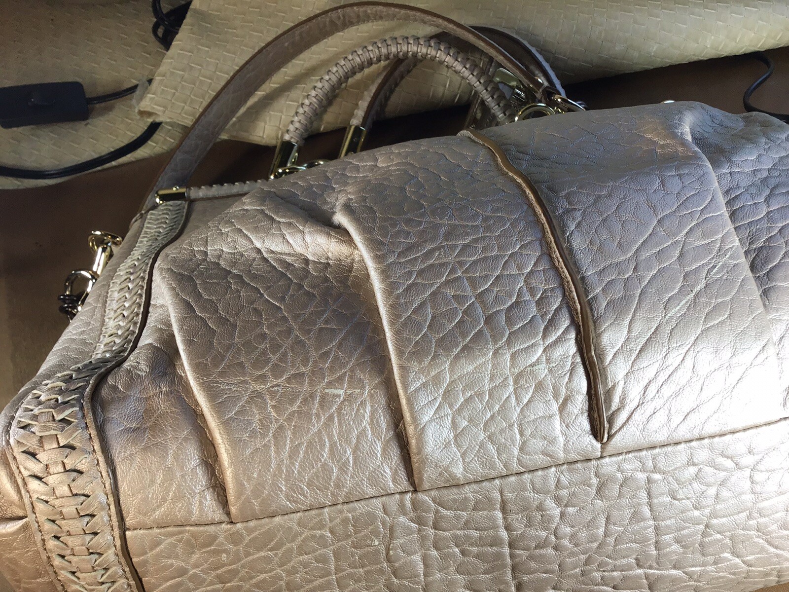 EUC Coach Caroline Madison Limited 19849 Champagne Whipstitch | eBay