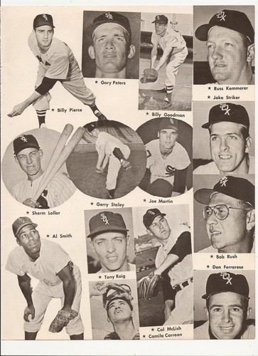 Russ Kemmerer Bob Rush Gerry Staley Tony Roig Al Smith 1961 JKW ...