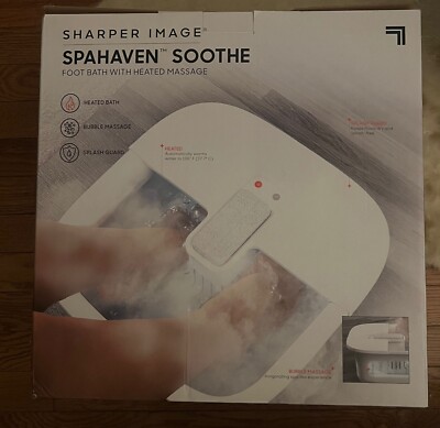 Sharper Image Spahaven Soothe Foot Bath With Heated Massage | eBay