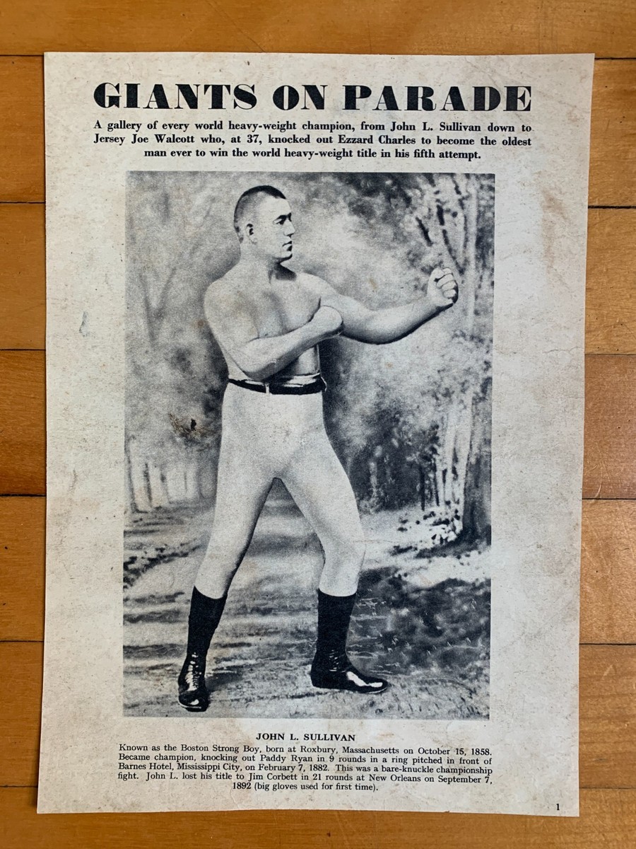 Knocked Out James J. Corbett John L. Sullivan 1892 John L. Sullivan