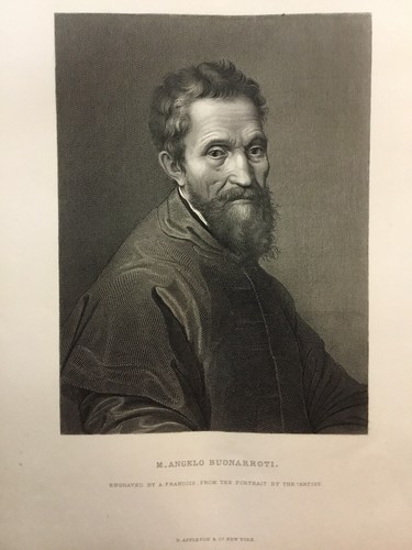 Michelangelo Portrait (1876) M. Angelo Buonarroti | eBay