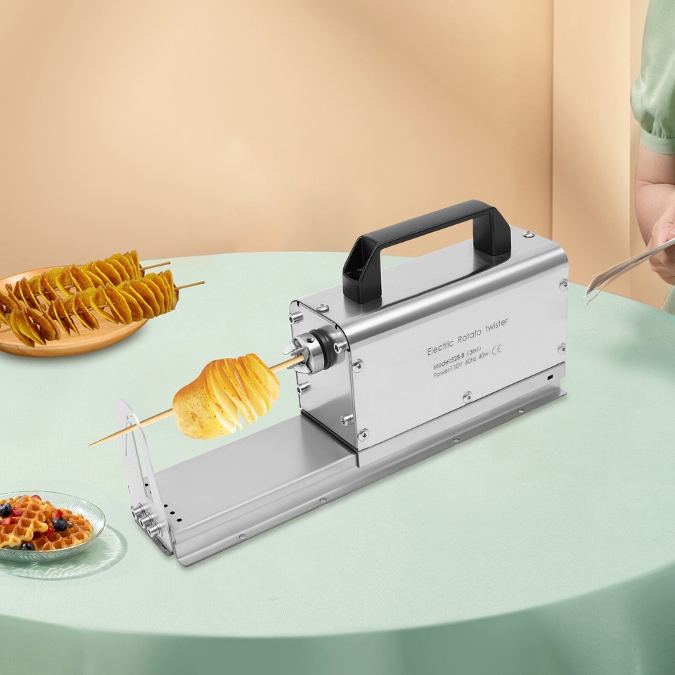 Electric Twisted Spiral Potato Cutter Auto French Fry Twisted Potato ...